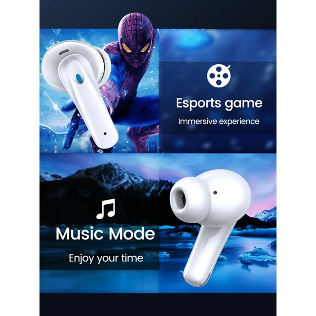 VEAT00L Wireless earbuds, Bluetooth headset 60 hours of battery life w