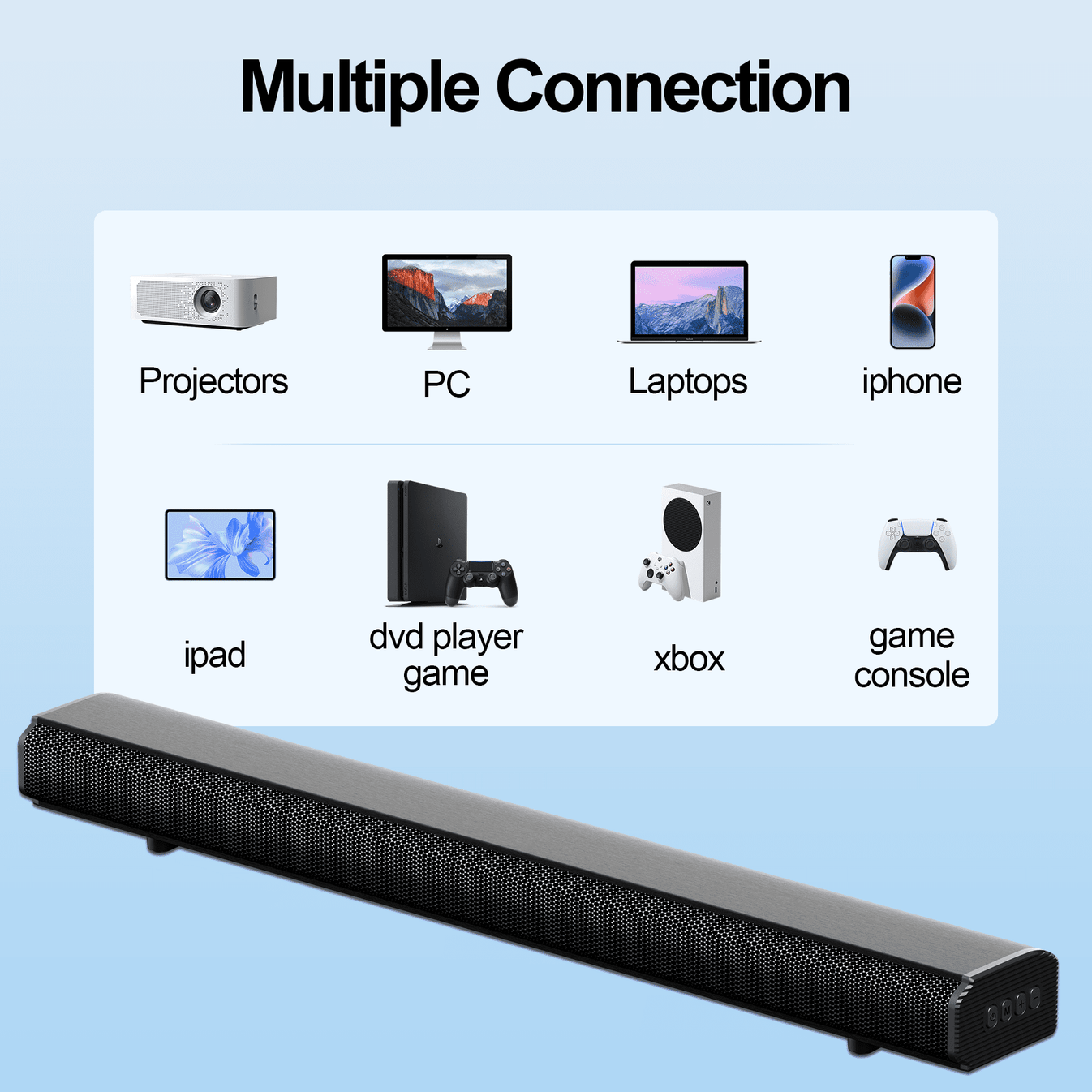 VEAT00L S20 Mark II 2.1ch Sound Bars for TV, Soundbar with Subwoofer,